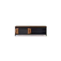 Giner y Colomer TV-Schrank aus Mangoholz und Metall in Brown | Gr.: onesize