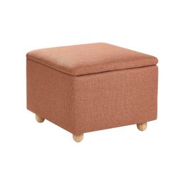 Beliani Pouf FERNDALE in Braun - (W) 60 x (H) 46 x (L) 60 cm | Gr.: onesize