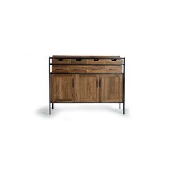 Giner y Colomer Sideboard aus Teak- und Mangoholz und Metall in Brown | Gr.: onesize