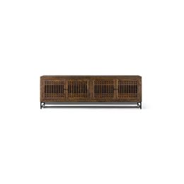 Giner y Colomer TV-Schrank aus Akazienholz und Metall in Brown | Gr.: onesize