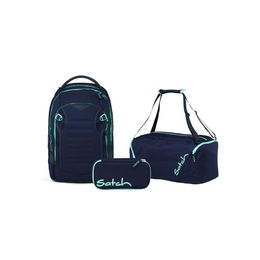 Satch Schulrucksack-Set MATCH PLUS "Ocean Mint" 3-tlg. in Blau | Gr.: onesize