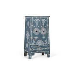 Giner y Colomer Handbemalter Kommode aus Mangoholz in Blue | Gr.: onesize