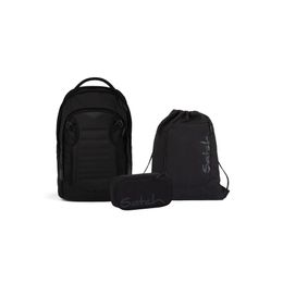Satch Schulrucksack-Set MATCH PLUS "Blackjack" 3-tlg. in Schwarz | Gr.: onesize