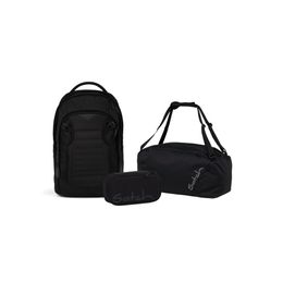 Satch Schulrucksack-Set MATCH PLUS "Blackjack" 3-tlg. in Schwarz | Gr.: onesize
