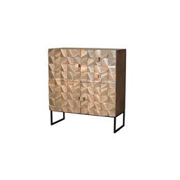 Giner y Colomer Sideboard aus Mangoholz und Bronze in Brown | Gr.: onesize