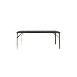 Giner y Colomer Rechteckiger Esstisch aus Massivholz 200 cm in Black | Gr.: onesize