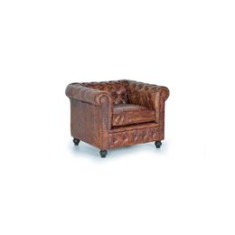 Giner y Colomer Sessel aus Naturleder in Brown | Gr.: onesize