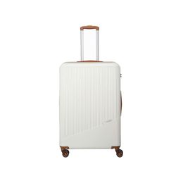 Travelite Bali - 4-Rollen-Trolley L 77 cm (wei&szlig;/cognac) in wei&Atilde;&Yuml;/cognac | Gr.: onesize