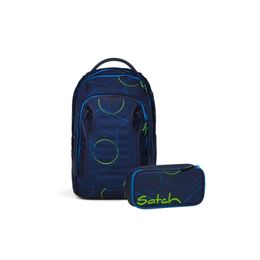 Satch Schulrucksac-Setk MATCH PLUS "Blue Tech" 2-tlg. in Blau | Gr.: onesize