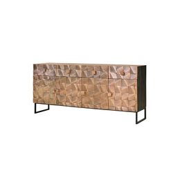 Giner y Colomer Sideboard aus Mangoholz und Bronze in Brown | Gr.: onesize