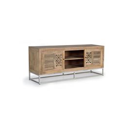 Giner y Colomer TV-Schrank aus Mangoholz in Brown | Gr.: onesize
