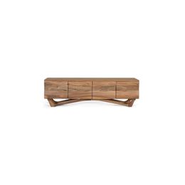 Giner y Colomer Handgefertigter TV-Schrank aus Akazienholz 170 cm in Brown | Gr.: onesize