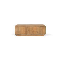 Giner y Colomer Couchtisch aus Mangoholz mit abgerundeten Ecken in Brown | Gr.: onesize