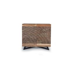 Giner y Colomer Sideboard aus Akazienholz und Metall in Brown | Gr.: onesize