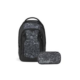 Satch Schulrucksack-Set MATCH PLUS "Street Ink" 2-tlg. in Schwarz | Gr.: onesize