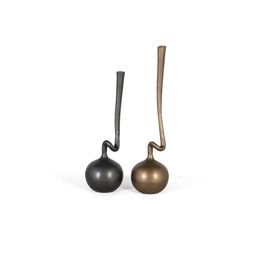 Giner y Colomer 2-tlg Set: Vasen aus Aluminium in Bronze | Gr.: onesize