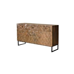 Giner y Colomer Sideboard aus Mangoholz und Bronze in Brown | Gr.: onesize