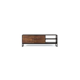 Giner y Colomer TV-Schrank aus und braunem Mangoholz und Metall in Brown | Gr.: onesize