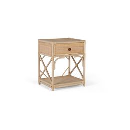 Giner y Colomer Nachttisch aus Rattan nat&uuml;rlich und warm in Brown | Gr.: onesize