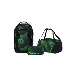 Satch Schulrucksack-Set MATCH PLUS "Seismic Green" 3-tlg. in Gr&uuml;n | Gr.: onesize