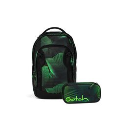 Satch Schulrucksack-Set MATCH PLUS "Seismic Green" 2-tlg. in Gr&uuml;n | Gr.: onesize
