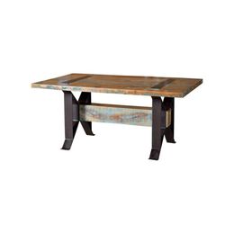 Giner y Colomer Esstisch aus recyceltem Holz und Eisen-Basis in Multicolored | Gr.: onesize