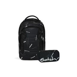Satch Schulrucksack-Set MATCH PLUS "Ninja Matrix" 2-tlg. in Schwarz | Gr.: onesize