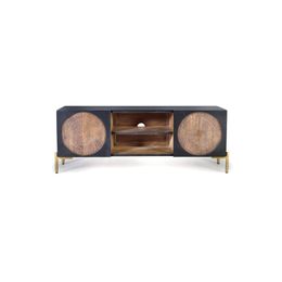 Giner y Colomer TV-Schrank aus Mangoholz und Metall in Brown | Gr.: onesize