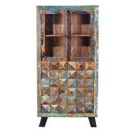 Giner y Colomer Vitrine aus recyceltem Holz in Multicolored | Gr.: onesize