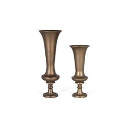 Giner y Colomer 2 er- Set: Vasen aus Aluminium mit Bronze-Finish in Bronze | Gr.: onesize