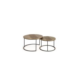 Giner y Colomer 2-tlg. Wohnzimmer-Tisch-Set aus Eisen und Aluminium | Gr.: onesize
