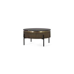 Giner y Colomer Couchtisch aus Holz mit Bronze- und Marmorplatte in Gold | Gr.: onesize