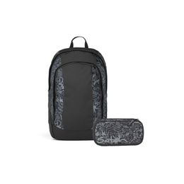 Satch Schulrucksack-Set AIR "Street Ink" 2-tlg. in Schwarz | Gr.: onesize