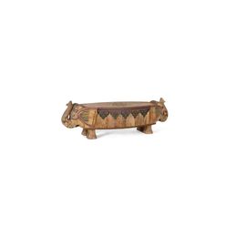 Giner y Colomer Mehrfarbige handbemalte Bank aus Mangoholz in Multicolored | Gr.: onesize