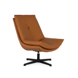 Giner y Colomer Drehsessel mit Kunstlederbezug und Polsterung in Brown | Gr.: onesize