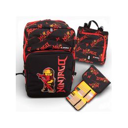 Lego Schulranzen Ninjago School Bag 3-in-1-Set in Rot | Gr.: onesize