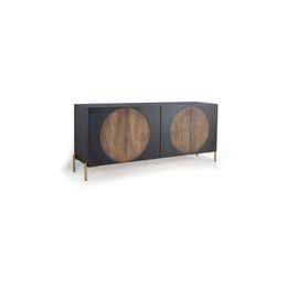 Giner y Colomer Sideboard aus Mangoholz und Metall in Brown | Gr.: onesize