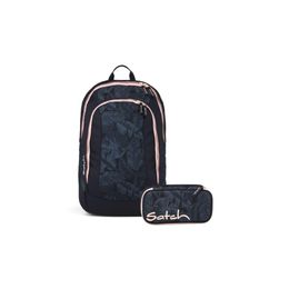 Satch Schulrucksack-Set AIR "Midnight Jungle" 2-tlg. in Schwarz | Gr.: onesize