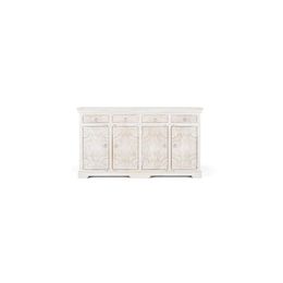 Giner y Colomer Sideboard aus gealtertem wei&szlig;em Mangoholz in White | Gr.: onesize