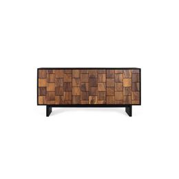 Giner y Colomer Sideboard aus Mangoholz mit drei T&uuml;ren 160 cm in Brown | Gr.: onesize