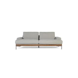 Giner y Colomer 6-Sitzer-Sofa mit grauem Leinenstoff und Metallbeinen in Gray | Gr.: onesize