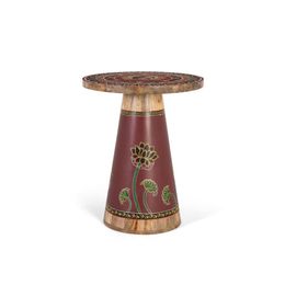 Giner y Colomer Beistelltisch aus Mangoholz mit handgemalten Details. in Multicolored | Gr.: onesize