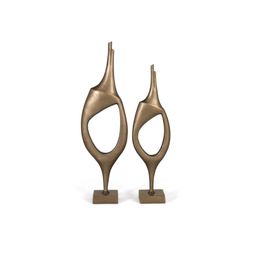 Giner y Colomer 2-er Set: dekorativen Aluminiumfiguren mit Bronze-Finish in Bronze | Gr.: onesize