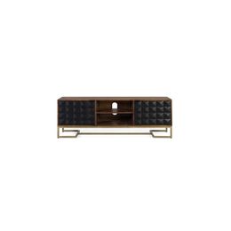 Giner y Colomer Handgefertigter TV-Schrank aus Mangoholz mit goldenen Beinen 150 cm in Brown | Gr.: onesize