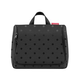 Reisenthel cosmetics toiletbag XL - Kulturbeutel 28 cm (twist navy) in glossy dots black | Gr.: onesize