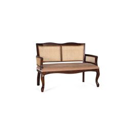 Giner y Colomer 2-Sitzer-Sofabank aus Akazienholz in Brown | Gr.: onesize