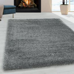 Ayyildiz Teppiche Hochflor-Teppich &raquo;FLUFFY 3500&laquo; rechteckig 50 mm H&ouml;he Langflor, Shaggy, uni, robust, auch in rund erh&auml;ltlich, Wohnzimmer grau Polypropylen (PP)