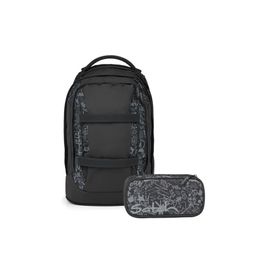 Satch Schulrucksack-Set PACK "Street Ink" 2-tlg. in Schwarz | Gr.: onesize