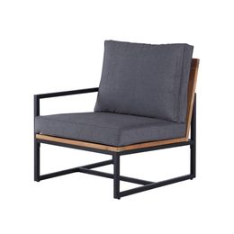 home24 Loungeecke LeRoy II in Grau / Braun | Gr.: onesize