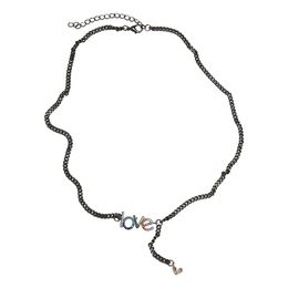 Urban Classics Herren Urban Classics Edelstahlkette &raquo; Unisex Love Necklace&laquo;